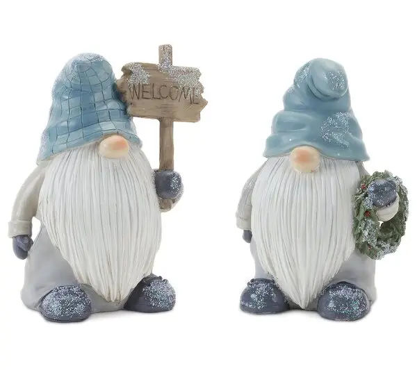 MELROSE Winter Gnome Figurine