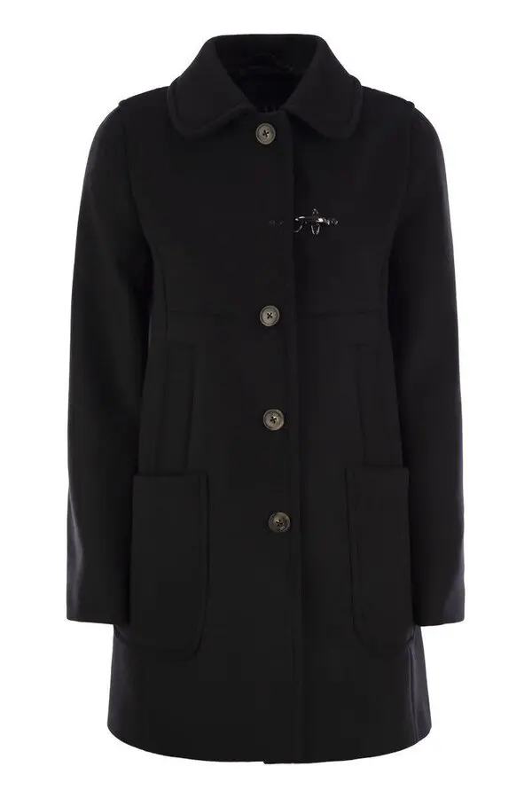 FAY Wool And Cashmere Coat - Black