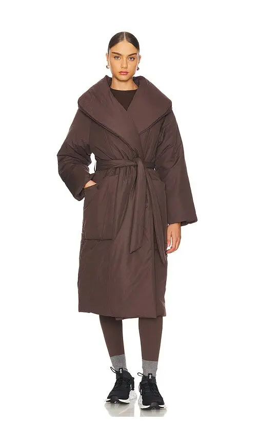 Varley Ana Long Wrap Puffer Coat