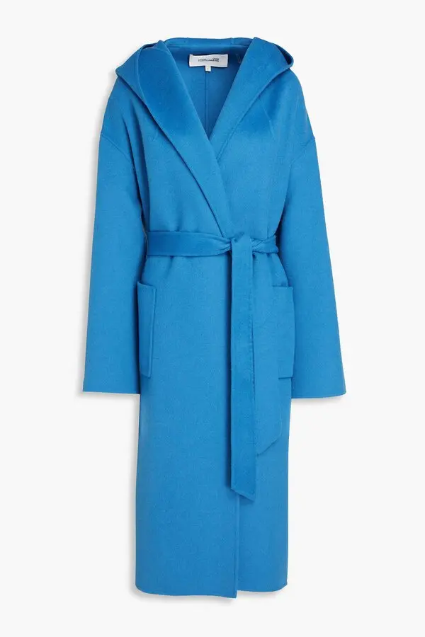 Diane Von Furstenberg Eunice Wool-felt Hooded Coat