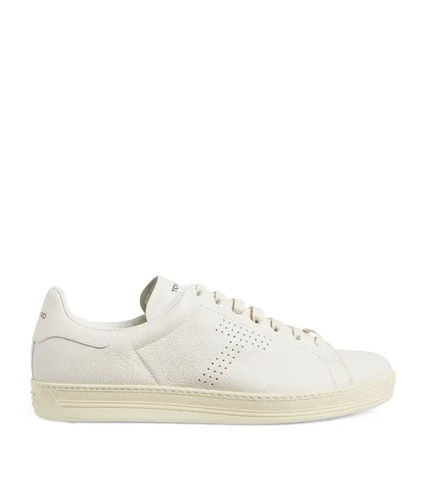 TOM FORD Leather Warwick Sneakers - Neutral