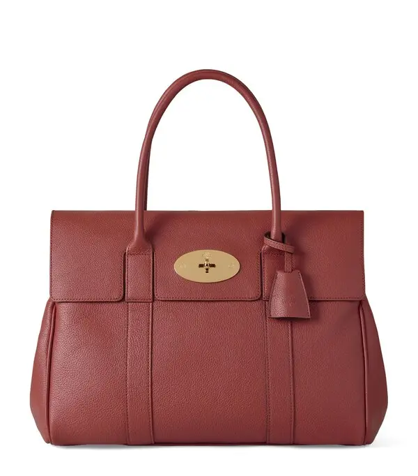 Mulberry Leather Bayswater Top Handle Bag - Red