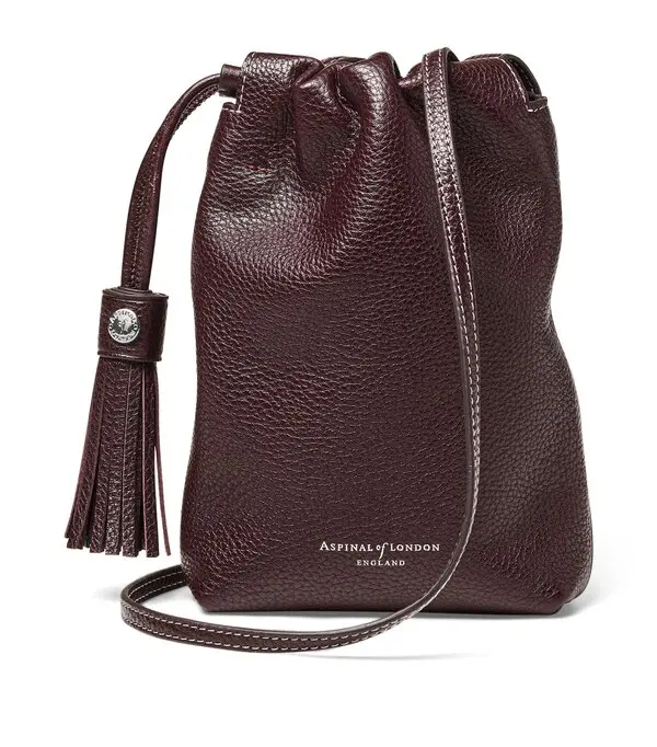 ASPINAL OF LONDON Leather Hudson Cross-body Bag - Red