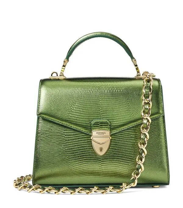 ASPINAL OF LONDON Midi Mayfair 2 Top-handle Bag - Green