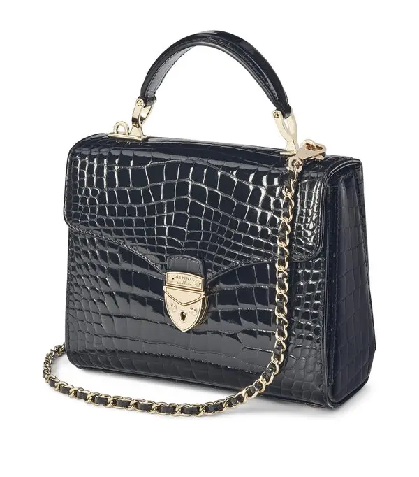 ASPINAL OF LONDON Leather Mayfair Top-handle Bag - Black