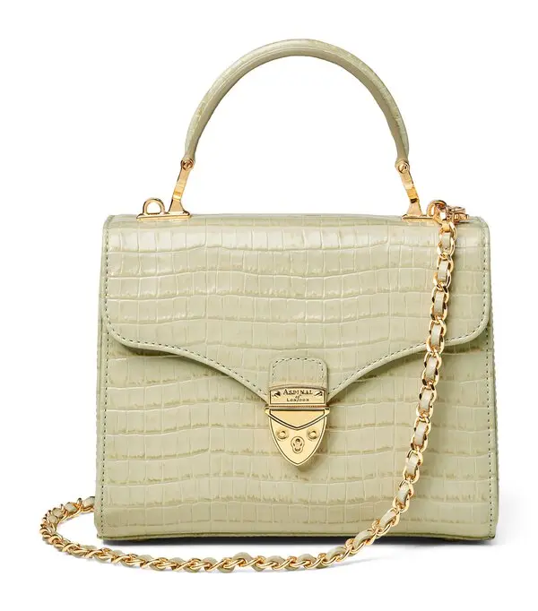 ASPINAL OF LONDON Midi Mayfair Bag - Green