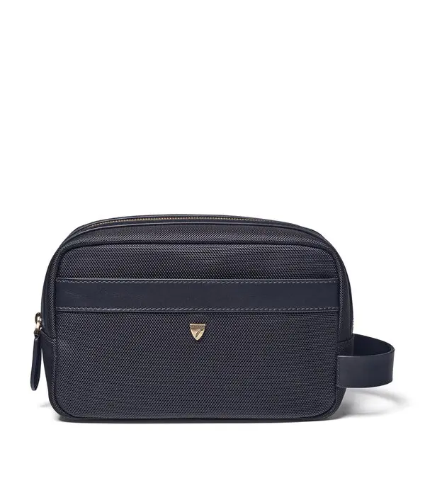 ASPINAL OF LONDON Logo-detail Wash Bag - Blue