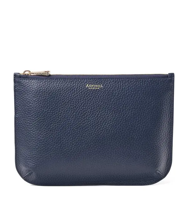 ASPINAL OF LONDON Leather Ella Pouch - Blue