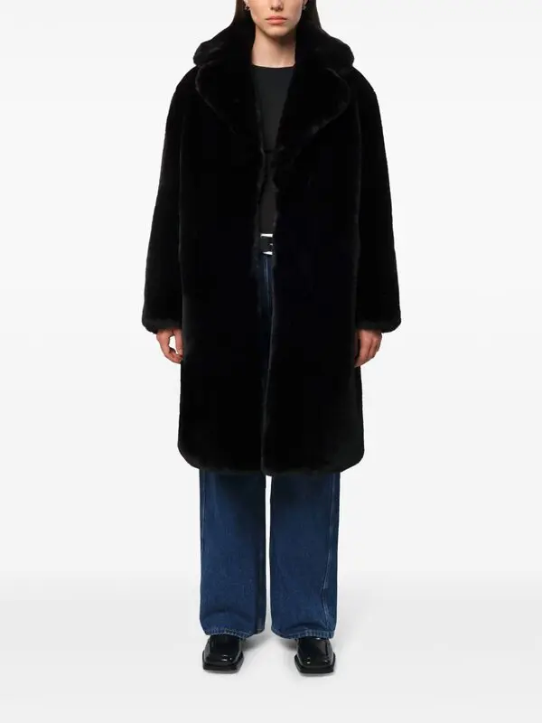 Apparis Steffi Faux-fur Coat - Black