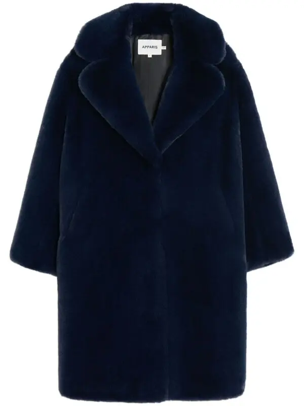 Apparis Steffi Faux-fur Coat - Blue