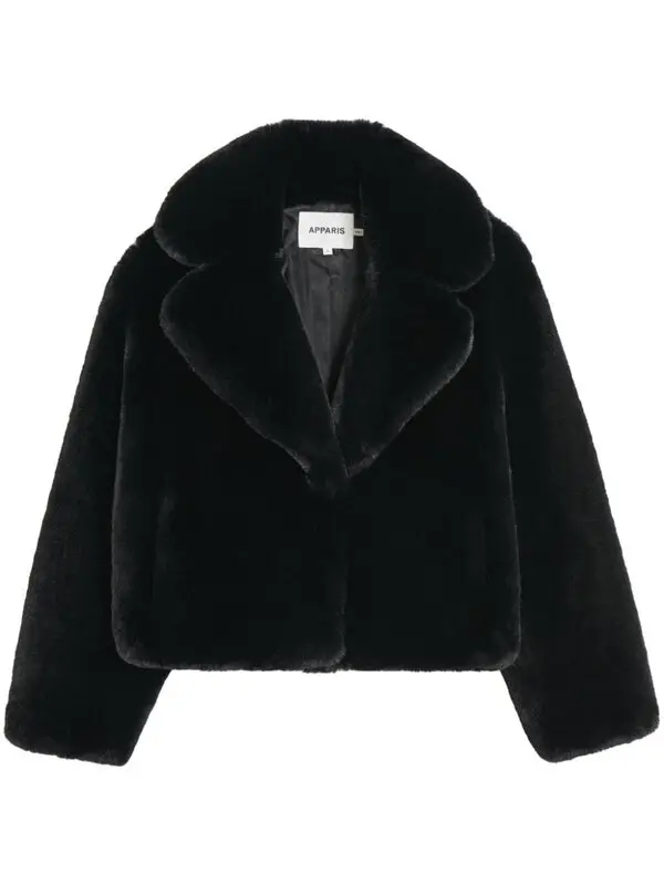 Apparis Miller Faux-fur Jacket - Black