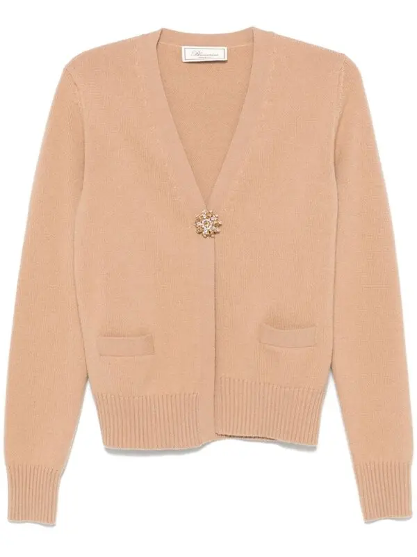 Blumarine Brooch-detail Cardigan