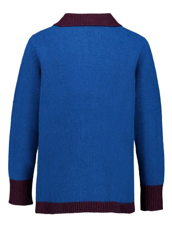 PAULA Embroidered V-neck Sweater