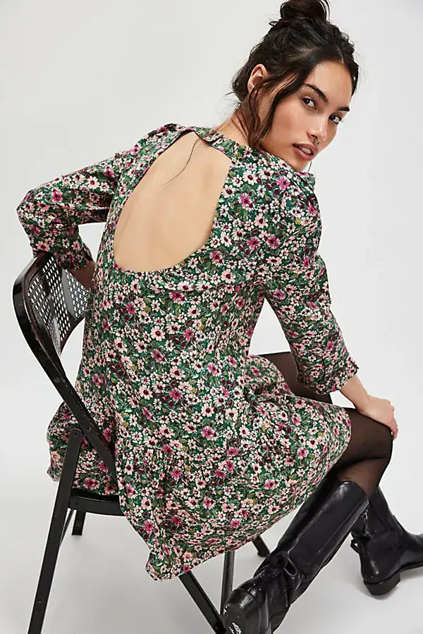 free people the avenue mini dress Free People The Avenue Mini Dress In Emerald Combo - 69% Off