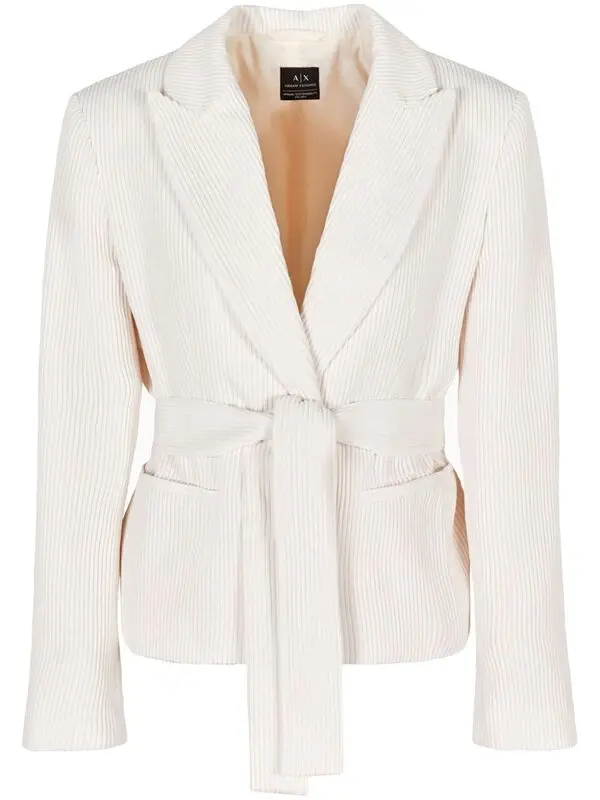 Armani Exchange Corduroy Belted Jacket