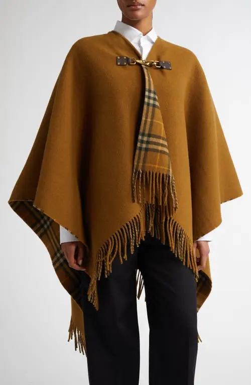 Burberry Marsh Wool Cape - Shrew