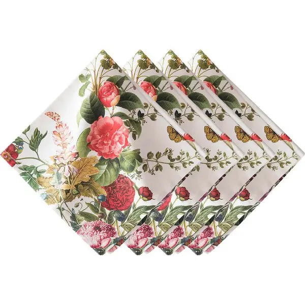 JULISKA Field Of Flowers Set Of 4 Napkins - Multi