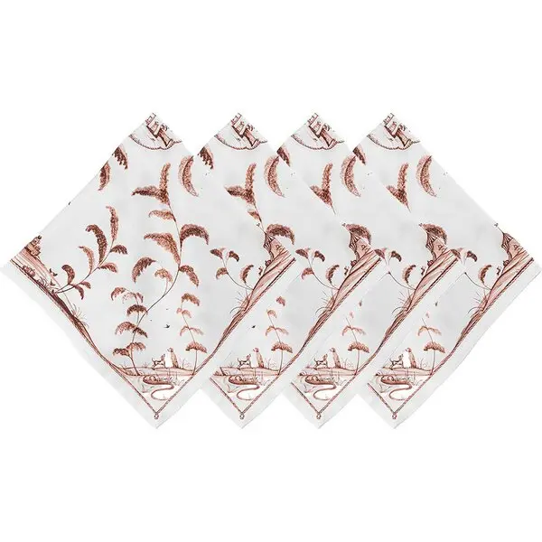 JULISKA Country Estate Harvest Set Of 4 Napkins - Sepia