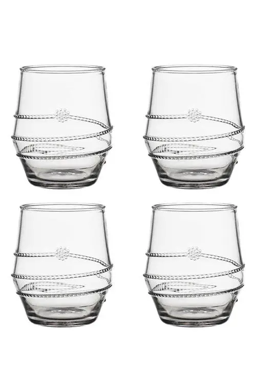 JULISKA Amalia Acrylic Set Of 4 Small Tumblers - Clear