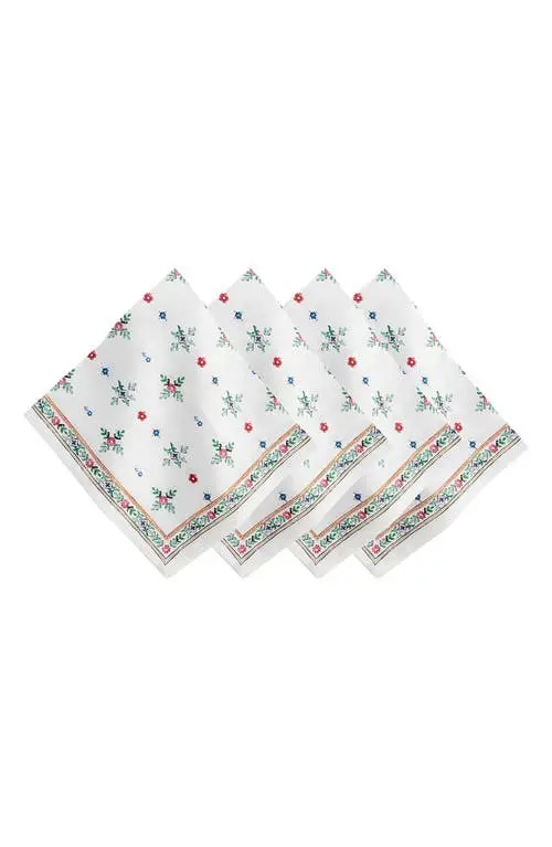 JULISKA Heidi Set Of 4 Linen Napkins - Multi
