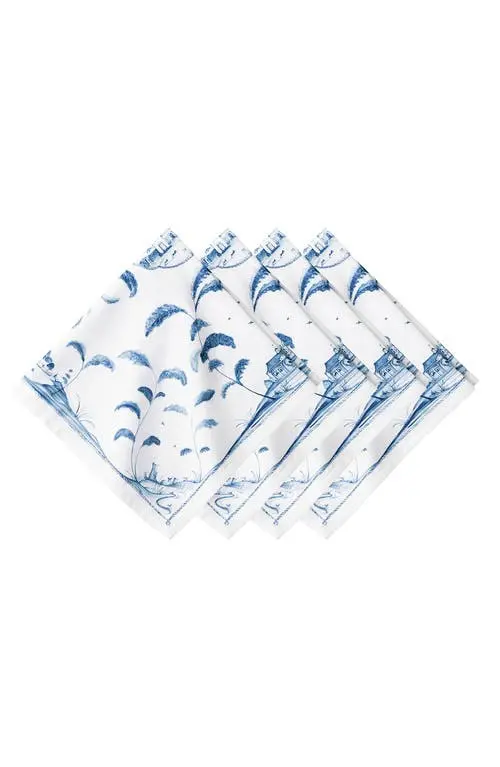 JULISKA Country Estate Set Of 4 Napkins - Delft Blue