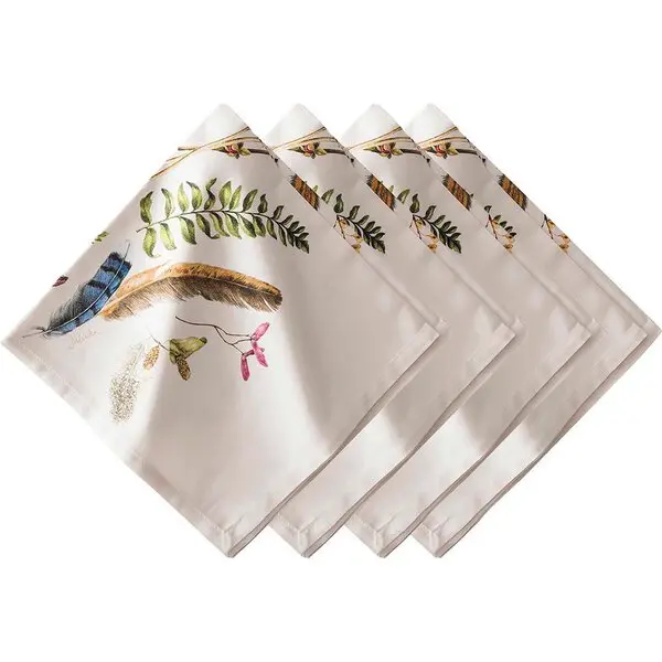 JULISKA Forest Walk Set Of 4 Napkins - Caf Au Lait