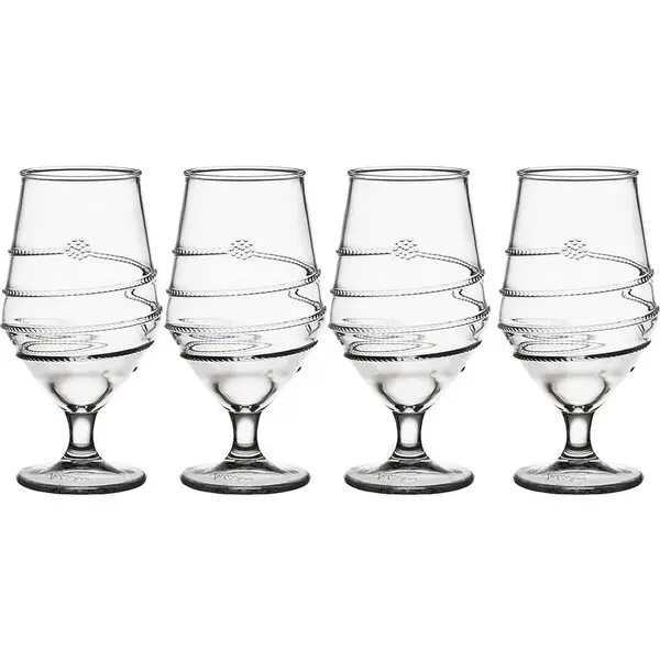 JULISKA Amalia Acrylic Set Of 4 Goblets - Clear