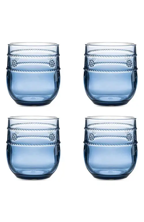 JULISKA Isabella Set Of 4 Acrylic Small Tumblers - Blue