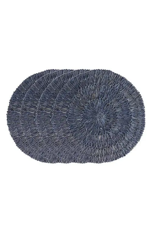 JULISKA Set Of 4 Straw Loop Placemats