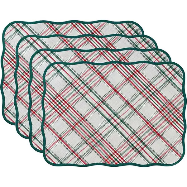 JULISKA Merry Tartan Set Of 4 Placemats