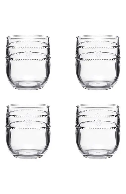 JULISKA Isabella Set Of 4 Acrylic Small Tumblers - Clear