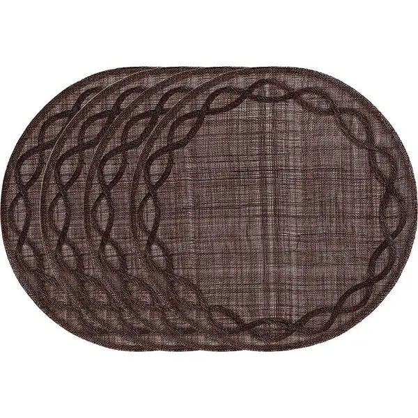 JULISKA Tuileries Garden Set Of 4 Placemats - Walnut