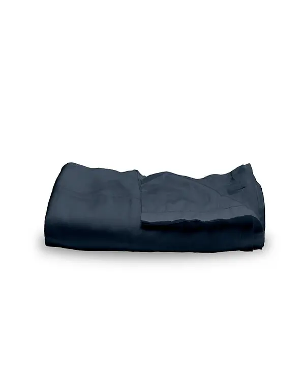 ETTITUDE Luxe Cleanbamboo Sateen+ Flat Sheet, Queen - Indigo