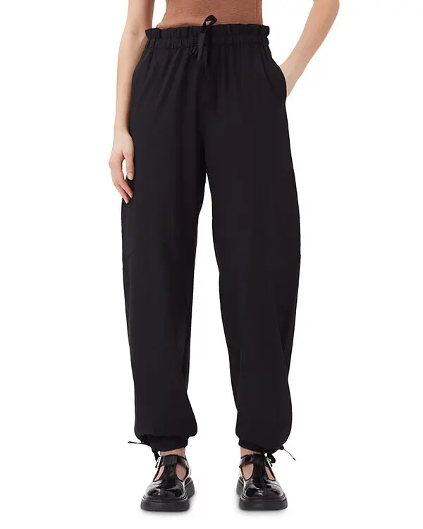 GANNI Drapey Melange Elasticated Waist Trousers