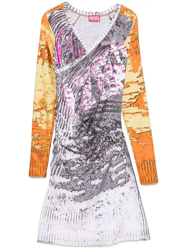 diesel dress grey Diesel M-DALILA Womens Gray Dresses