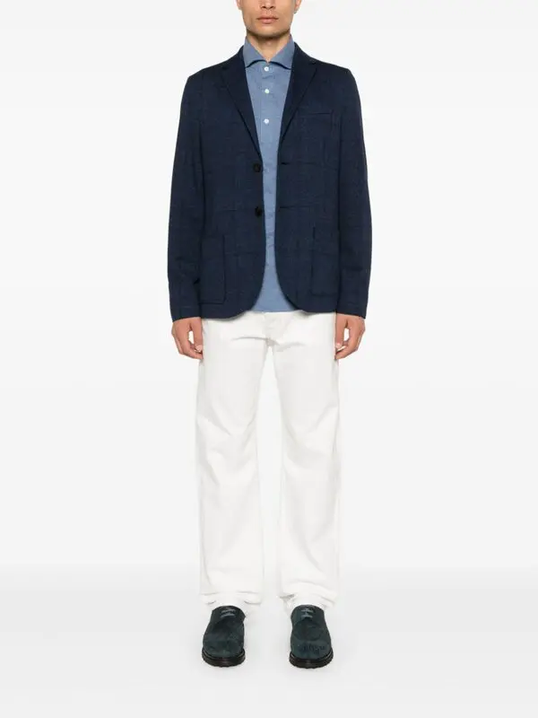Harris Wharf London Prince Of Wales-pattern Blazer
