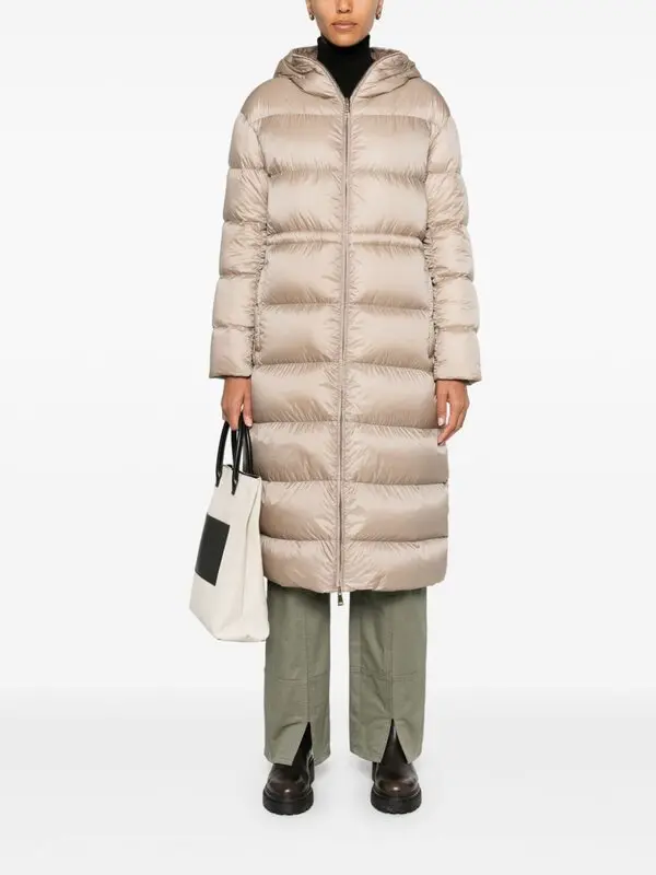 Moncler Boulogne Padded Coat - Brown