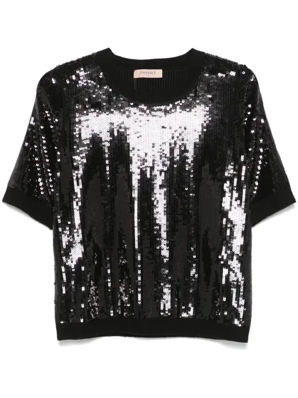 TWINSET Sequinned Top