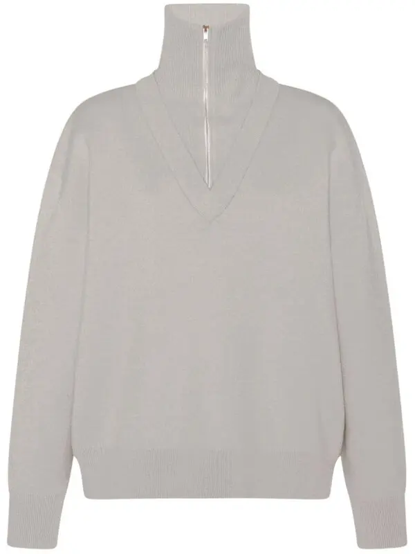 Rosetta Getty Double-layer Pullover Jumper