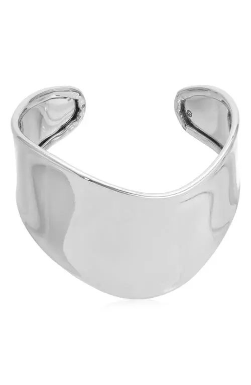 Ettika Smooth Cuff Bracelet - Silver