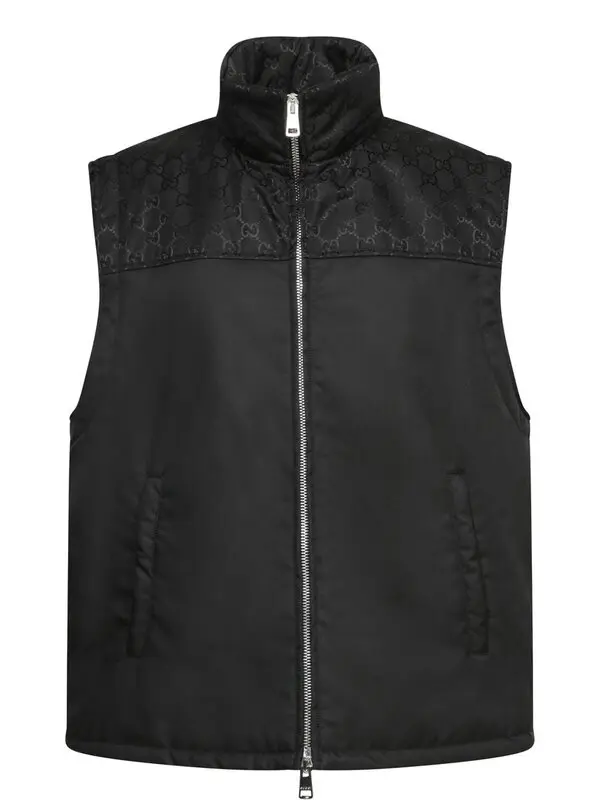 Gucci Gilets With Gg Jacquard Logo