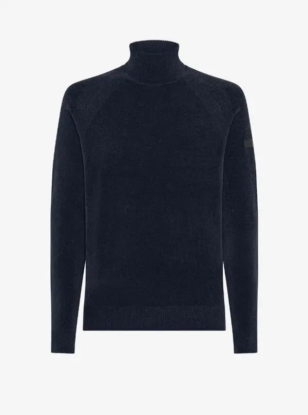 RRD Chenille Turtleneck Sweater - Blue