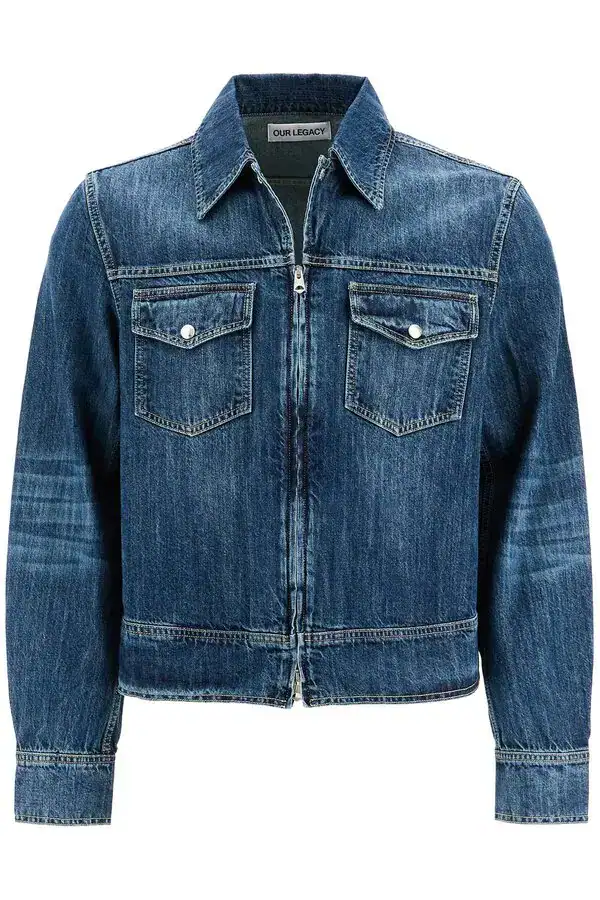 Our Legacy Denim Trucker Jacket For In Blue - 19% Off | Editorialist