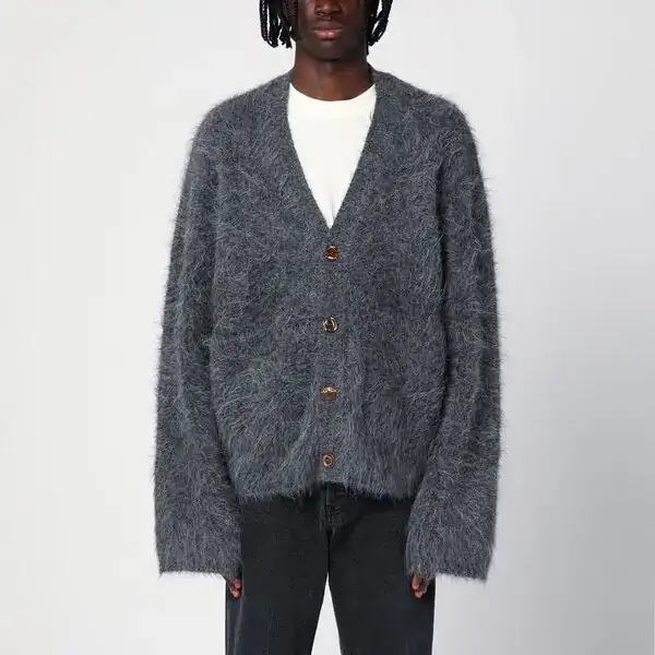 SéFr Lee Alpaca Blend Cardigan In Grey - 14% Off | Editorialist
