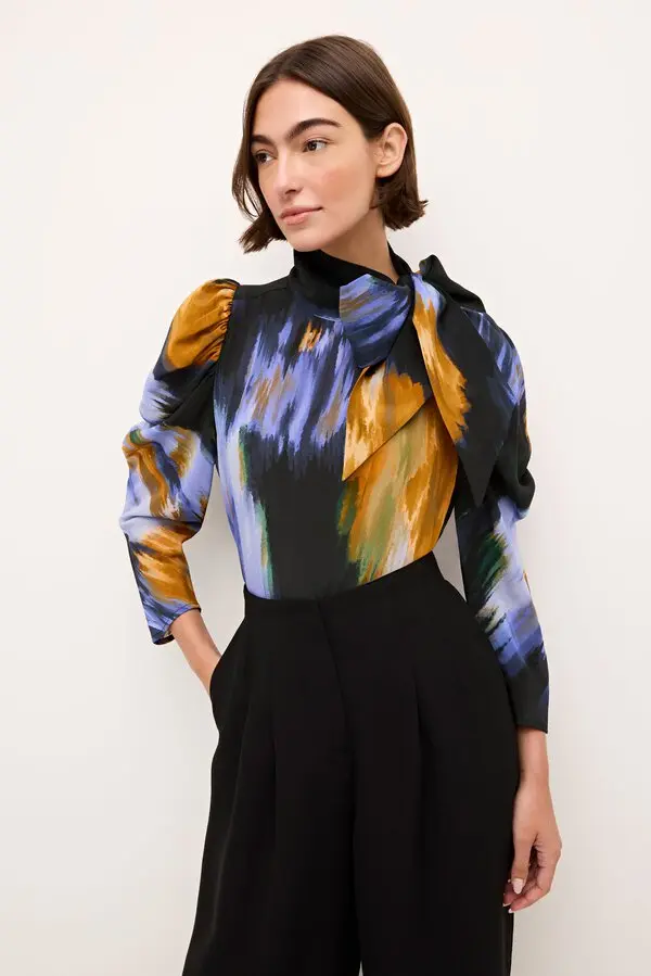 MARIE OLIVER Gabriella Silk Blouse - Perigold