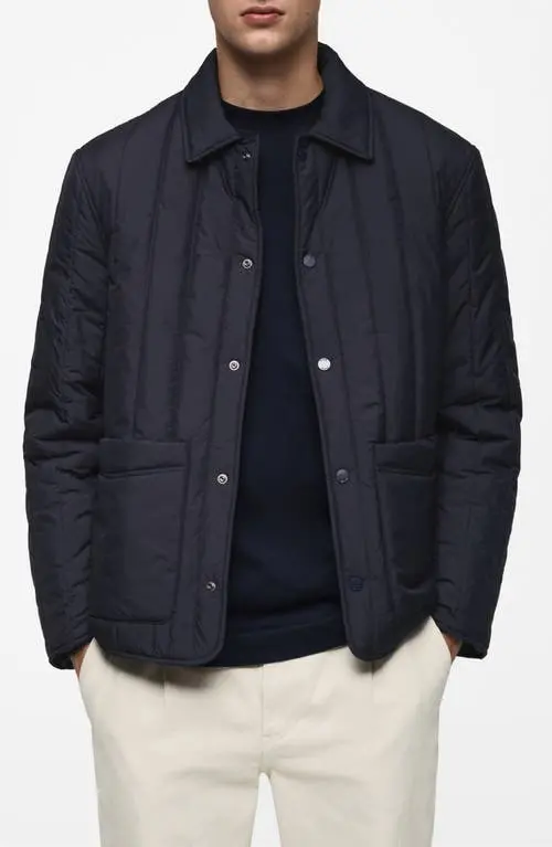 Mango Quilted Water Repellent Jacket