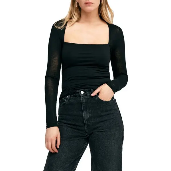 MARCELLA Lonnie Long-sleeve Top - Black