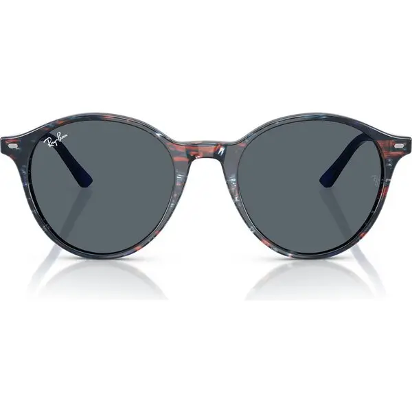 Ray-ban Phantos 53mm Round Sunglasses - Blue