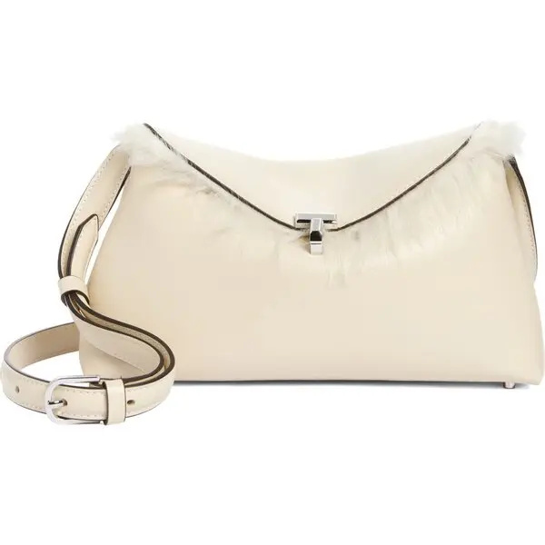 TOTÊME T-lock Shearling Clutch