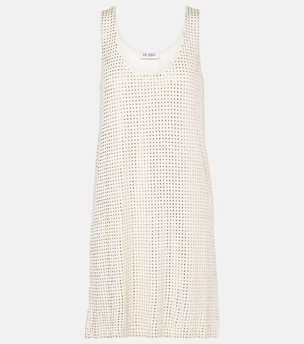Attico Crystal-embellished Minidress